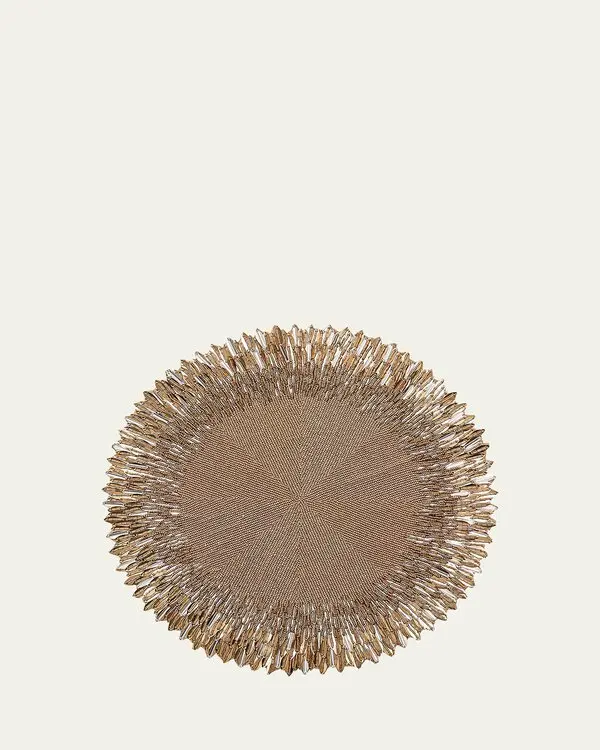 KIM SEYBERT Ray Placemat - Gold/crystal