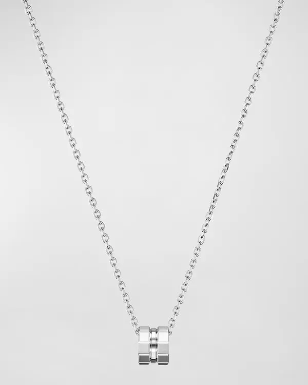 Chopard Ice Cube 18k Pendant Necklace - White Gold