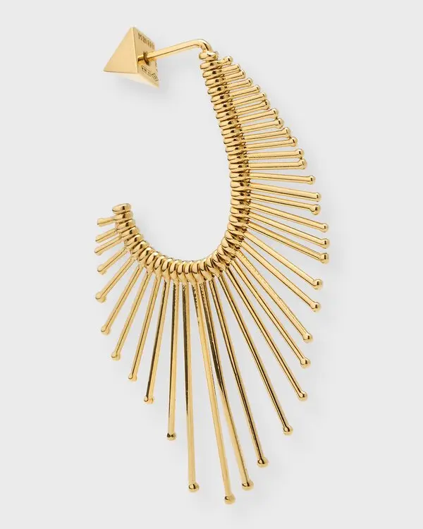PERUFFO 18k Yellow Gold Slide Pendant Midi Earring