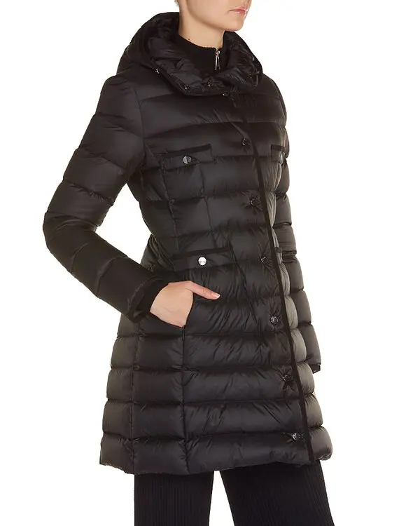Moncler Hirma Hooded Down Puffer Coat - Black