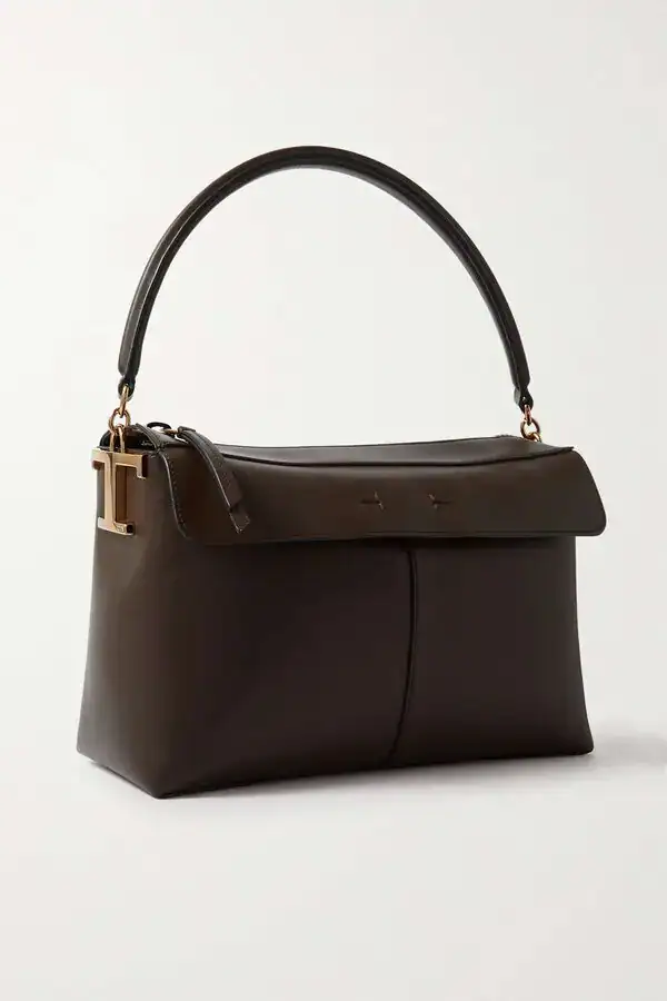 Tod'S Boston Small Leather Shoulder Bag - Brown | Editorialist