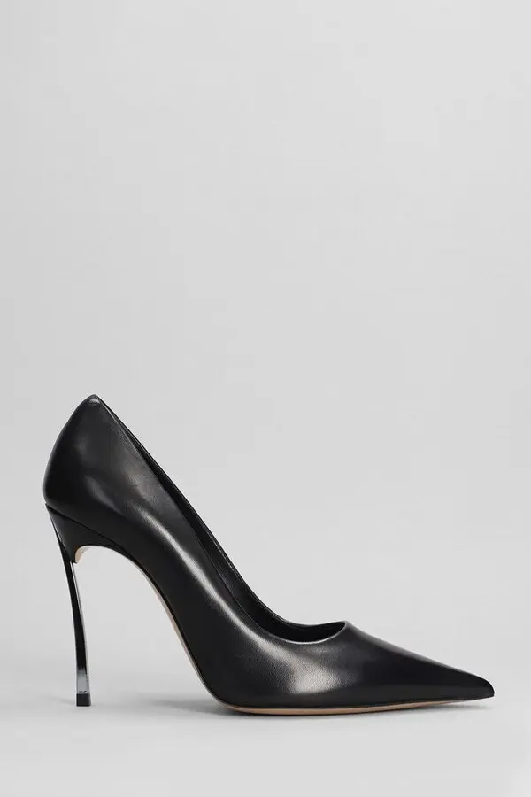 Casadei Superblade Pointed Toe Pumps - Black