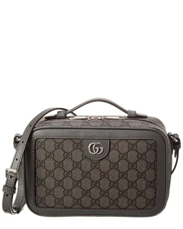 Buy Gucci Ophidia Small Gg Supreme Canvas & Leather Camera Bag - Grey ...