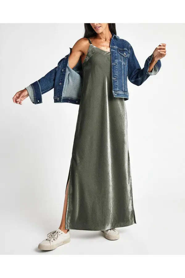 splendid green dress Waffle Scuba Dress main image 1