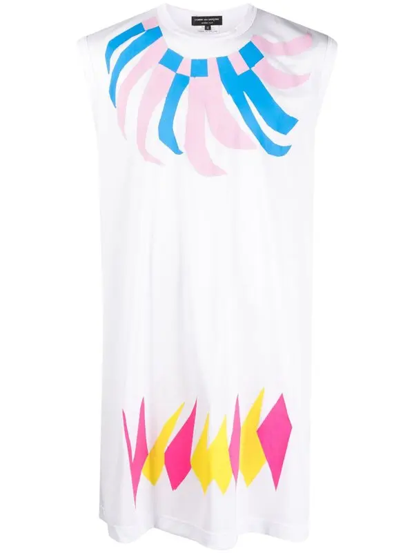 Comme Des Garçons Graphic-print Long Tank Top