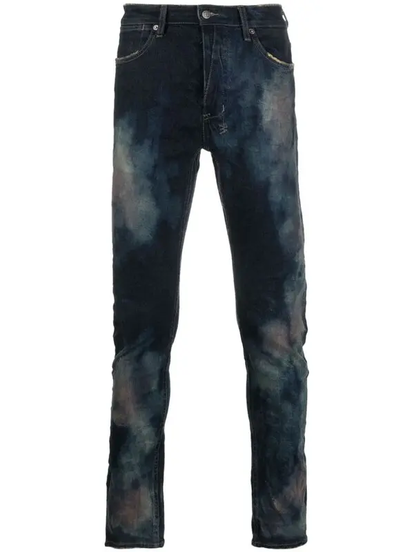 Ksubi Bleached-effect Slim-cut Jeans