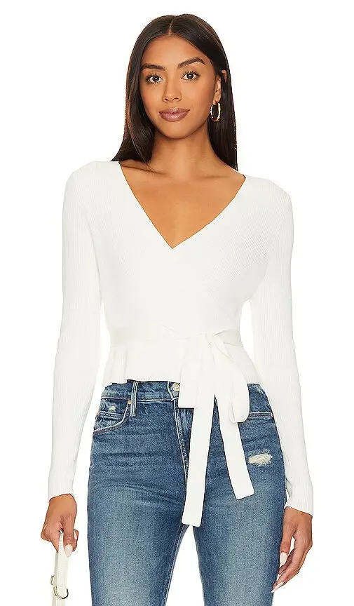 525 Kira Wrap Tie Top