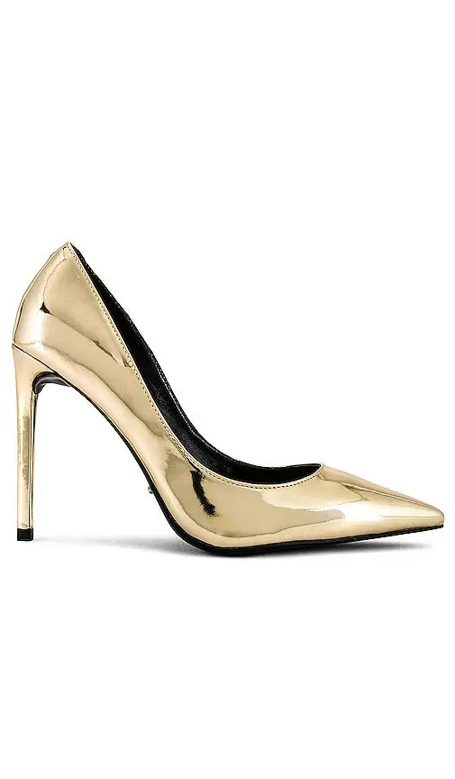 TONY BIANCO Anja Heel In Metallic Gold - Gold Shine | Editorialist
