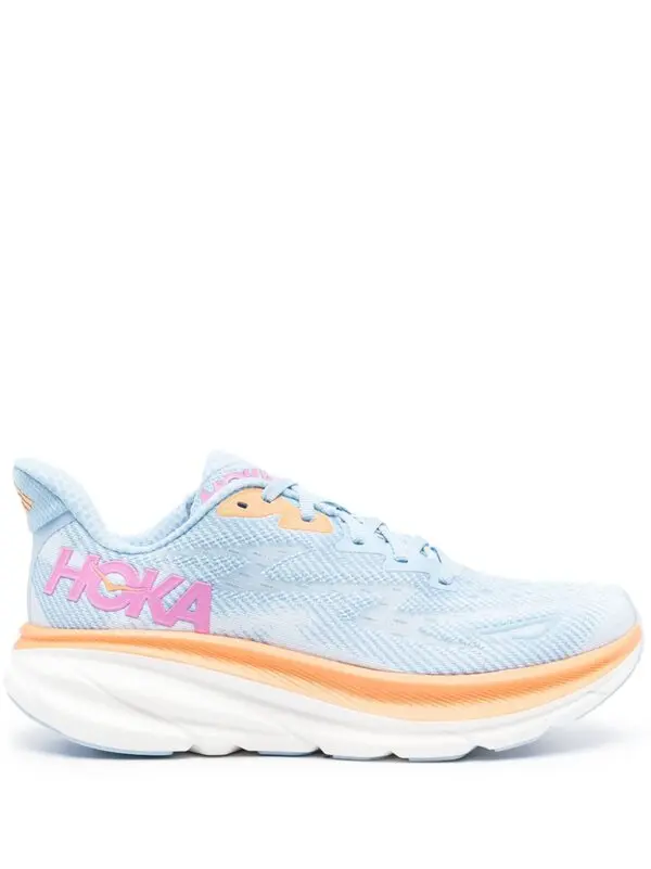 Buy Hoka Clifton 9 Logo-patch Sneakers - Blue At 10% Off | Editorialist