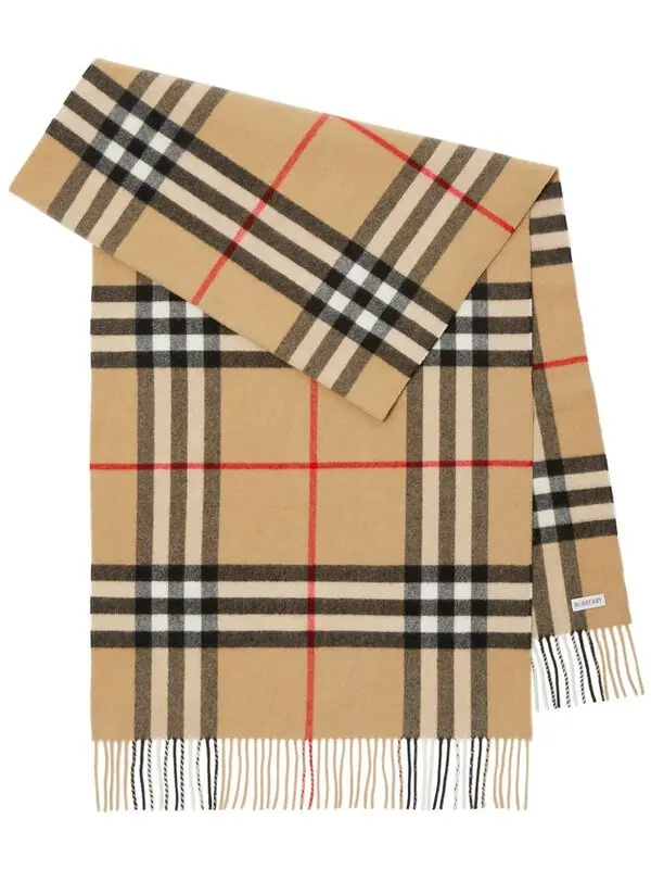 Burberry Nova-check Cashmere Scarf - Neutrals