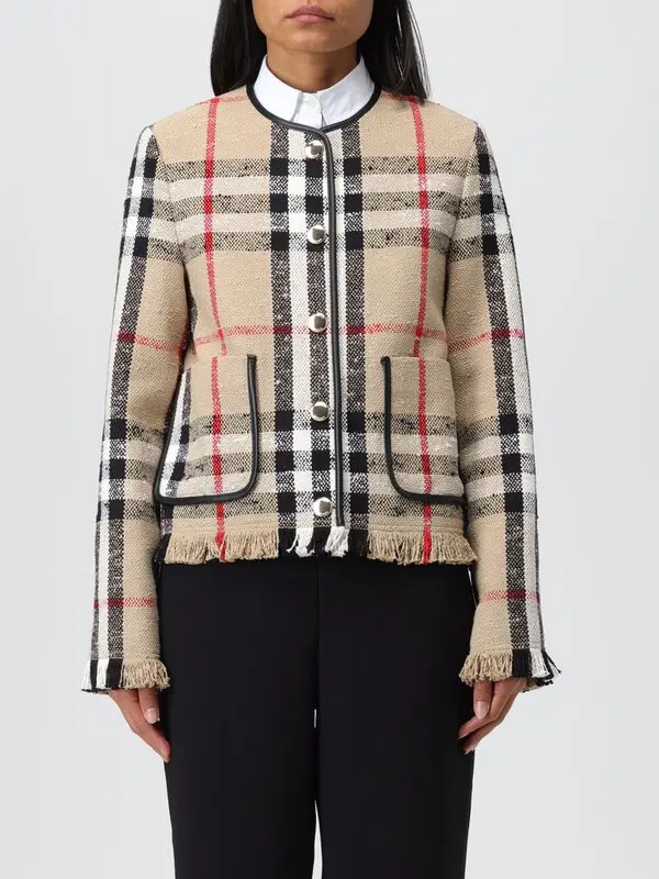Burberry Vintage Check Wool Bouclé Jacket