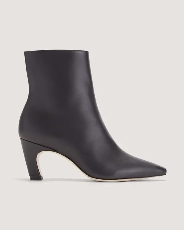 Everlane Short Banana Leather Ankle Boots - Black
