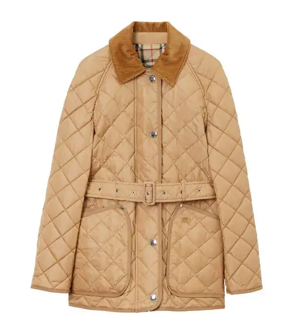 Burberry Quilted Field Jacket - Neutrals | Editorialist