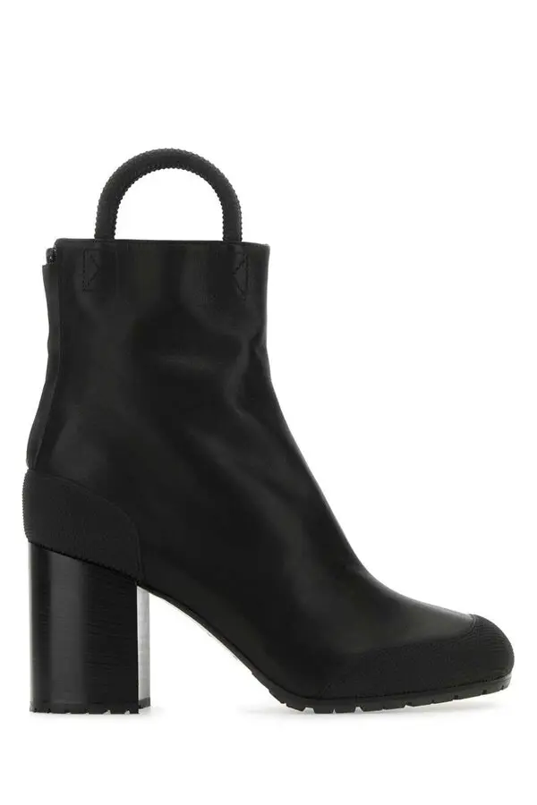Random Identities Leather Ankle Boots