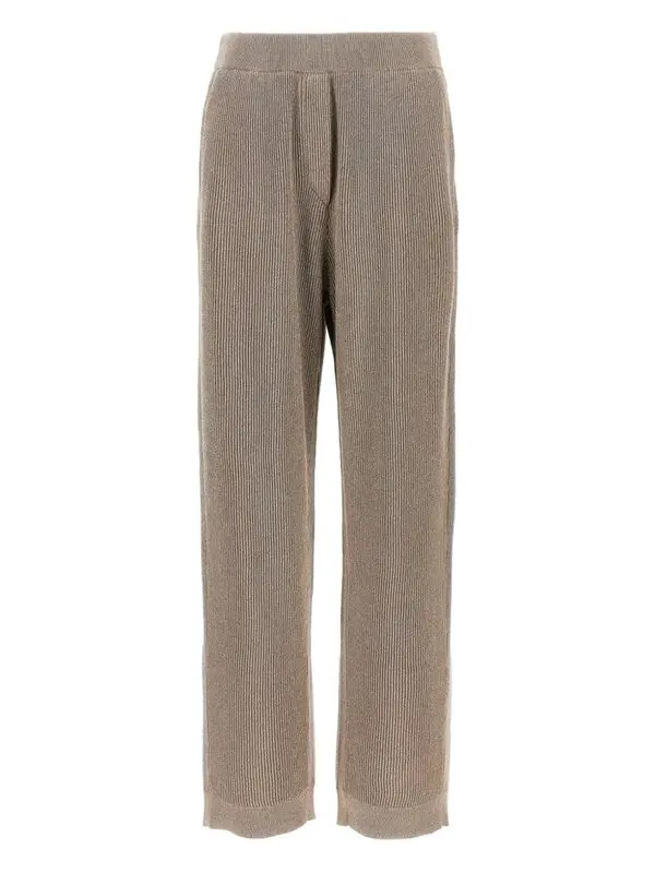 Brunello Cucinelli Cotton Trousers - Marrone Chiaro