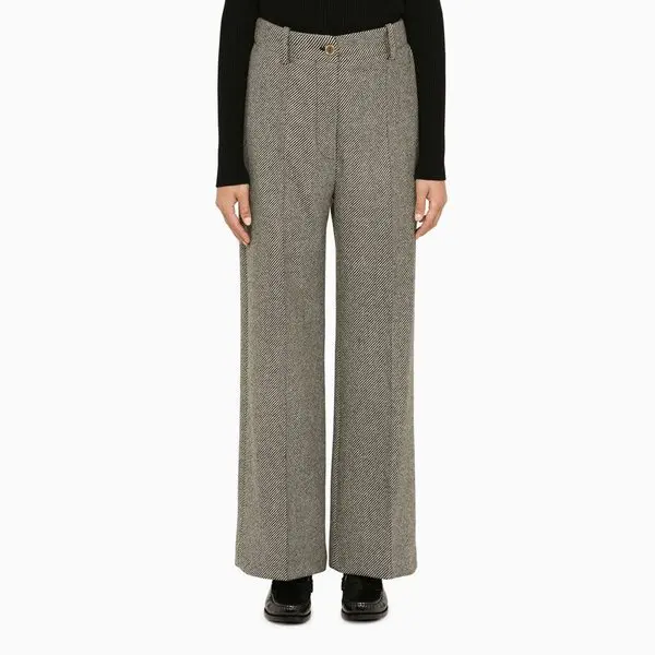 Patou Herringbone Regular Trousers