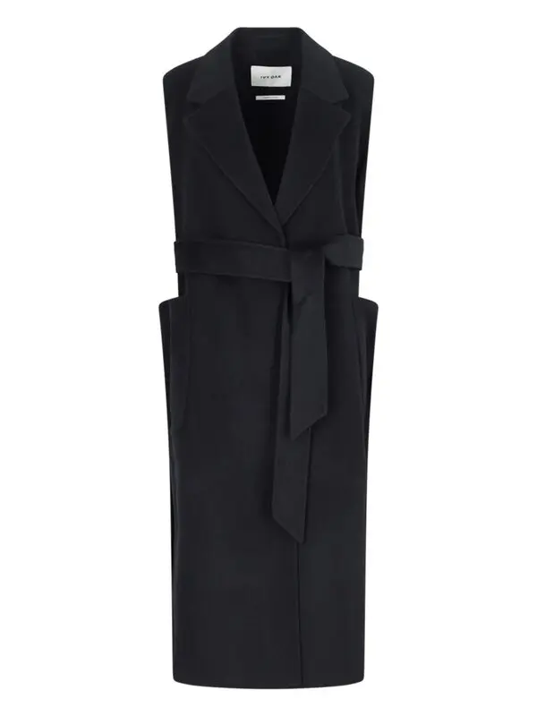 IVY OAK Tie Detailed Jacket - Black