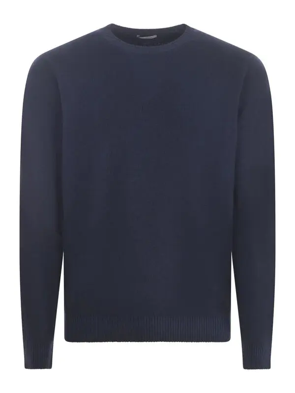 Malo Ribbed Wool Crewneck Sweater
