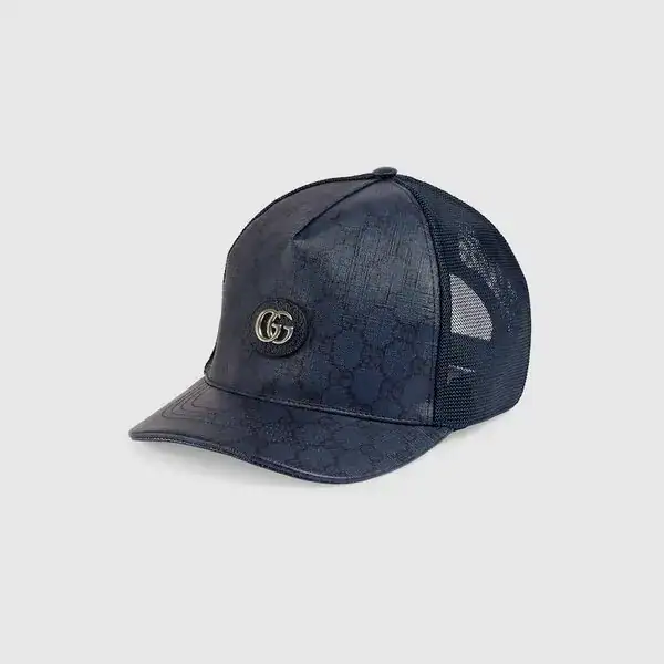 Gucci Gg Supreme Baseball Hat - Blue | Editorialist display picture 2