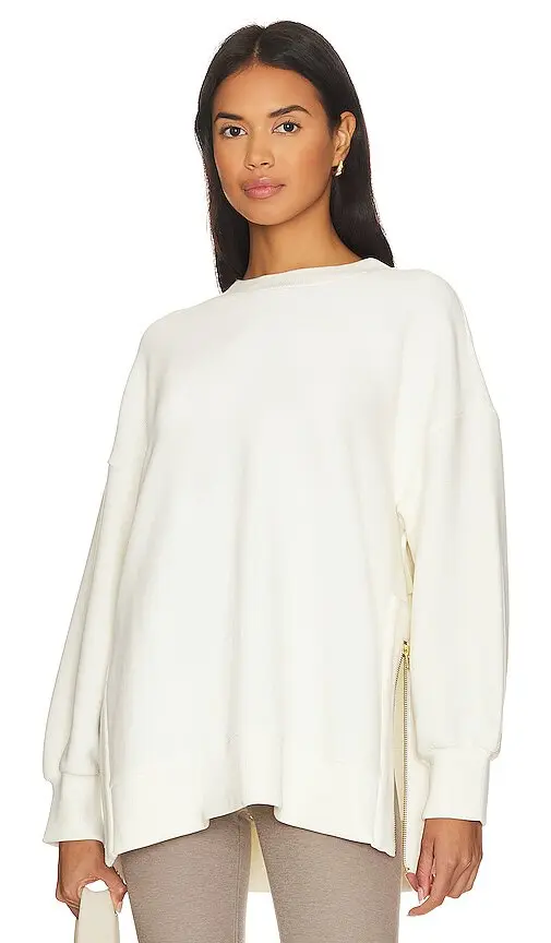 Varley Mae Longline Sweatshirt - Egret