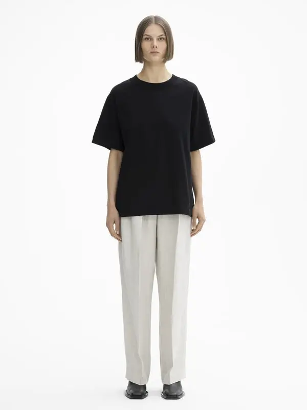 HOUSE OF DAGMAR Oversized Cotton Tee - Black