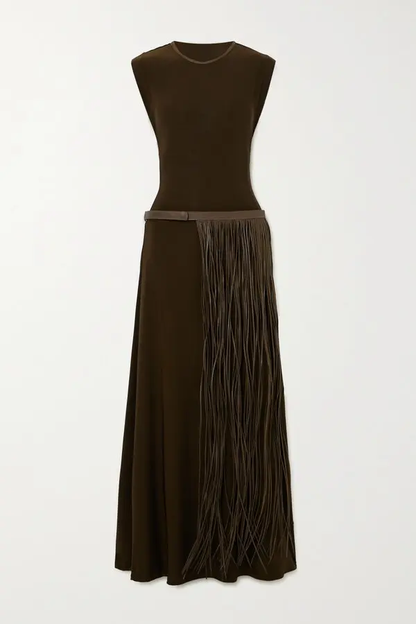 brown gypsy dress Goan Wrap Dress / Brown
