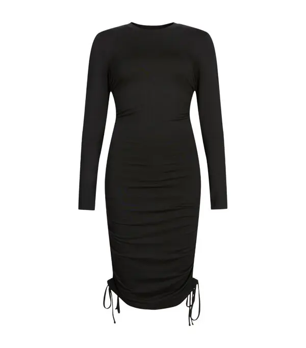 Allsaints Jersey Bethan Long Sleeve Dress In Black - 46% Off | Editorialist
