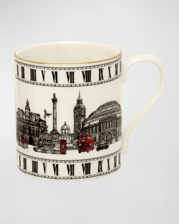 Halcyon Days London Icons & Windsor Castle Mug Pair