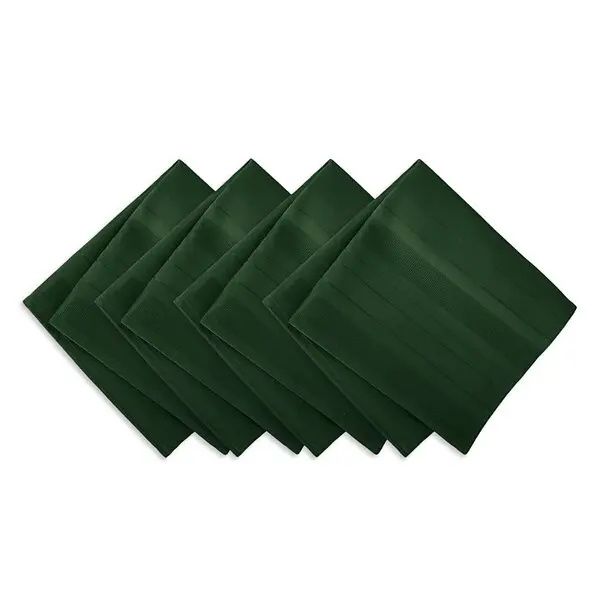 ELRENE HOME FASHIONS Denley Stripe Jacquard Napkins, Set Of 4 - Hunter
