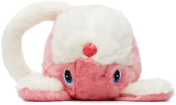 Doublet Pink & White Costume Head Bag In Rabbit - 32% Off