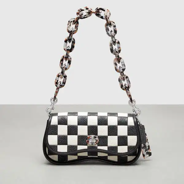 COACHTOPIA Wavy Dinky Bag In Patchwork Checkerboard Upcrafted Leather ...