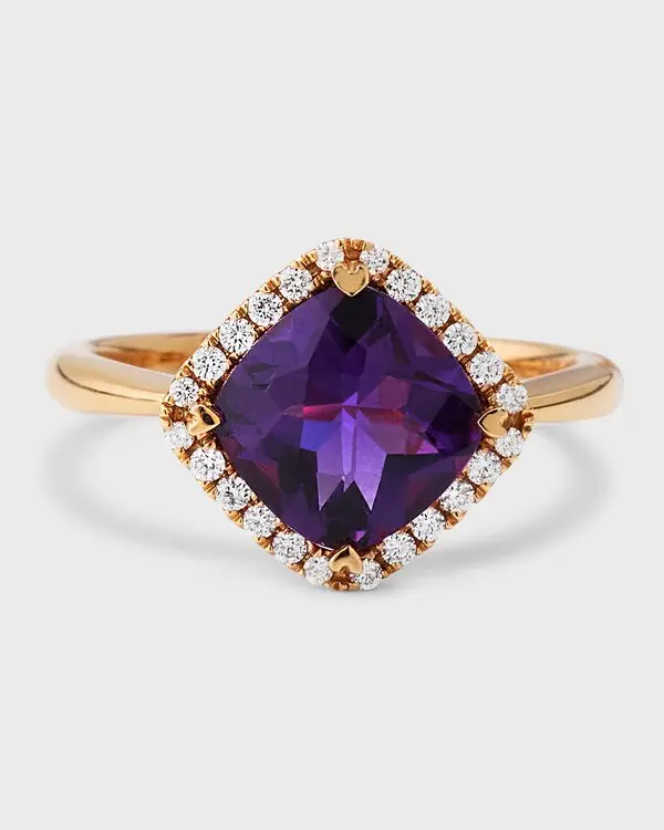 LISA NIK Rocks 18k Rose Gold And Diamond Cocktail Ring