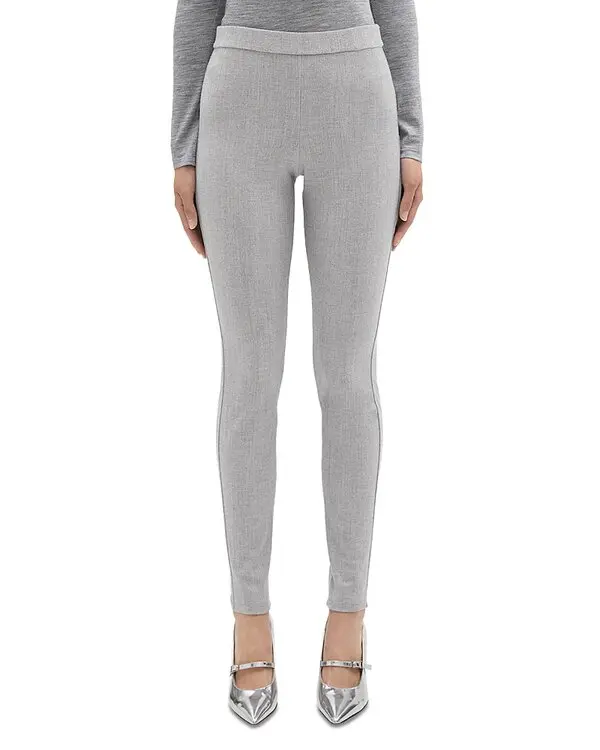 Theory Adbelle Stretch Leggings - Melange Grey