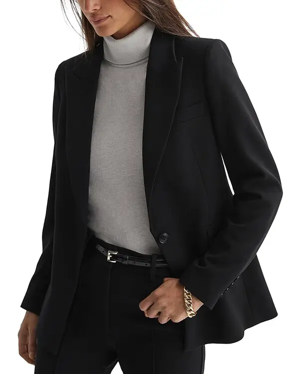 REISS Gabi Tailored Blazer - Black