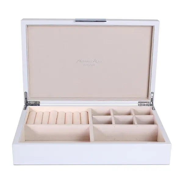 ADDISON ROSS Lacquered Jewelry Box Large - White
