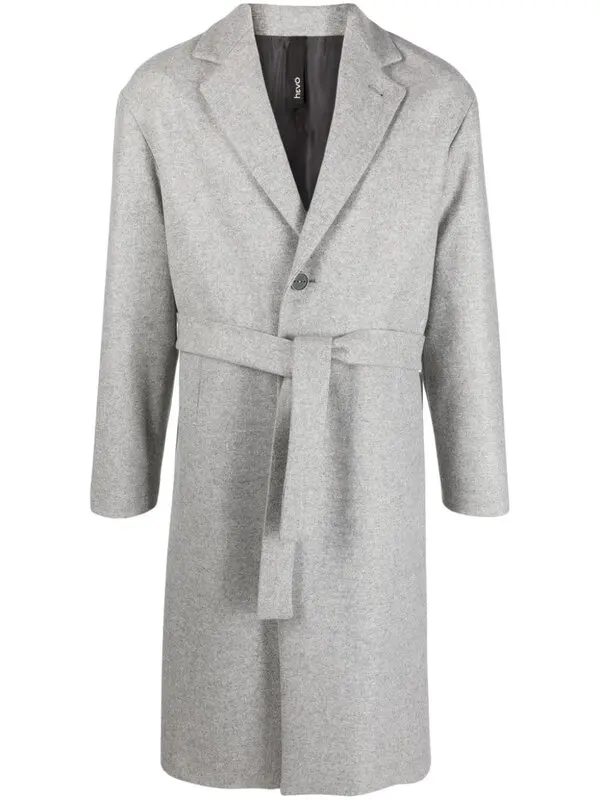 HEVO Cisternino Belted Coat - Grey