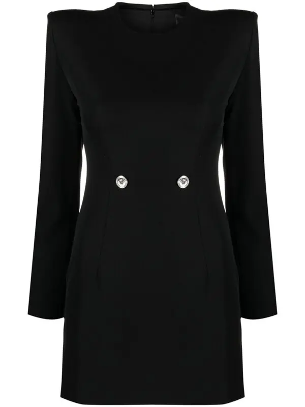 Versace Hourglass Grain-de-poudre Mini Dress
