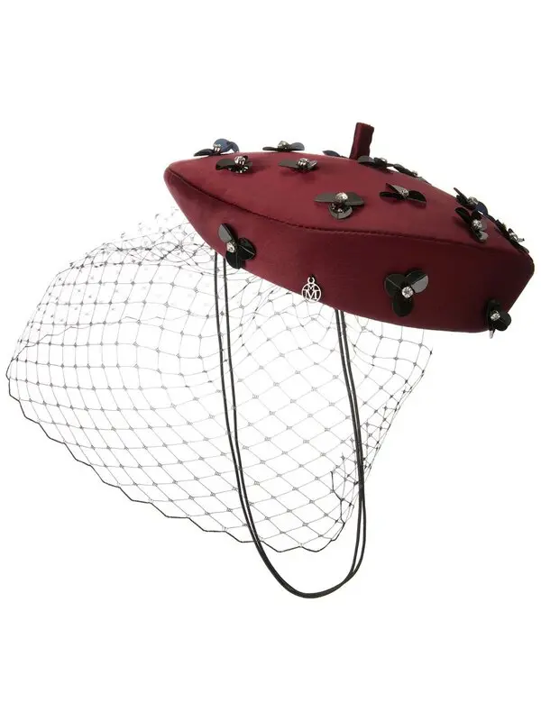 MAISON MICHEL Tess Crystal-embellished Beret
