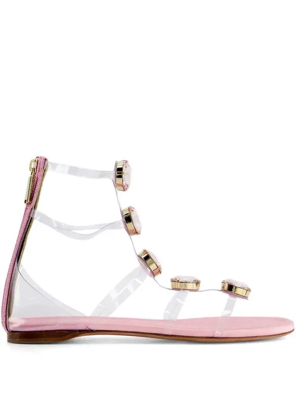 Giambattista Valli Diamond Clash Flat Sandals - Pink