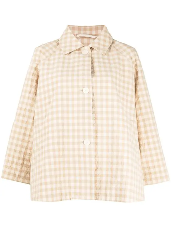 CASEY CASEY Dries Gingham-check Shirt Jacket