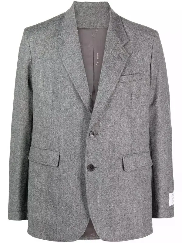 ÉTUDES STUDIO Plane Flannel Single-breasted Blazer