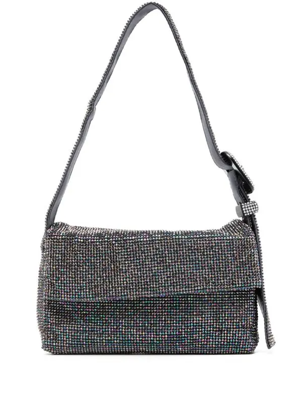 Benedetta Bruzziches Vitty La Mignon Rhinestone Shoulder Bag - Grey
