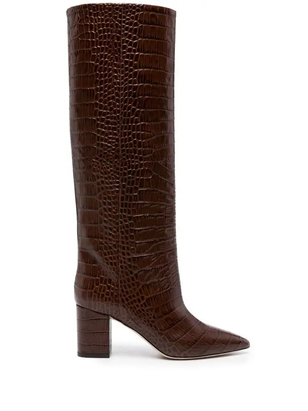 Paris Texas Anja 70mm Crocodile-effect Boots
