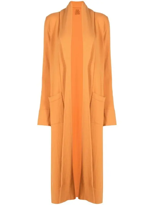 TEDDY CASHMERE Venezia Open-front Cardigan - Orange