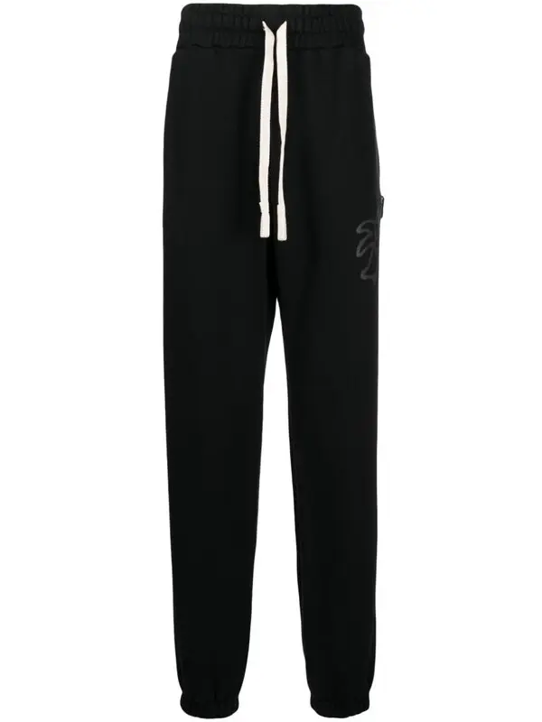 Palm Angels Hunter Cotton Track Pants - Black