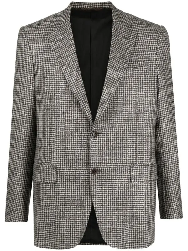 Canali Single-breasted Houndstooth Blazer