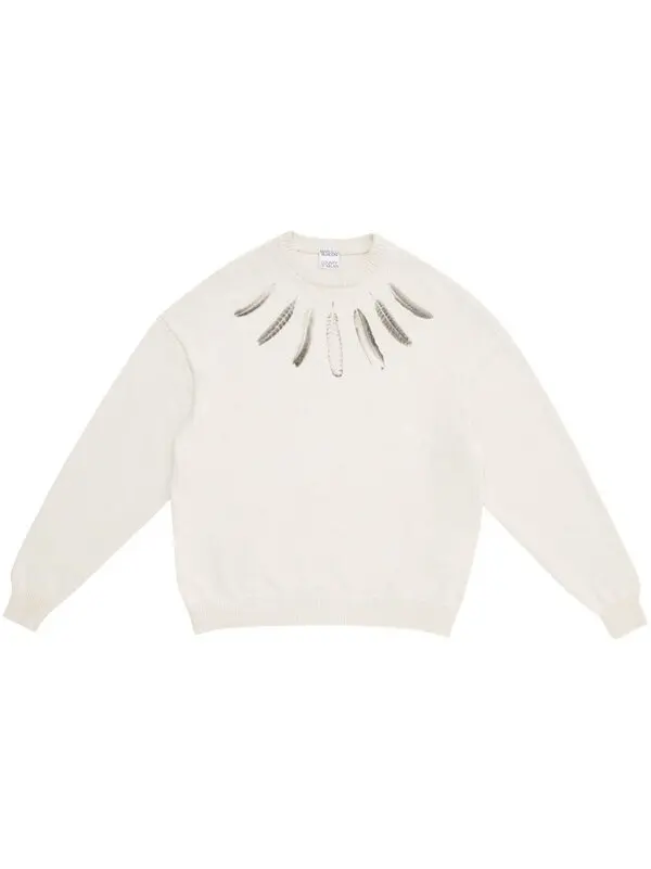 COUNTY OF MILAN Marcelo Burlon Feather-print Jumper