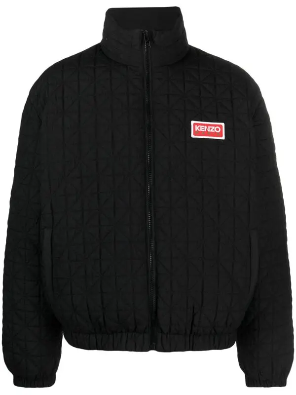 Kenzo Sashiko-stitch Puffer Jacket - Black