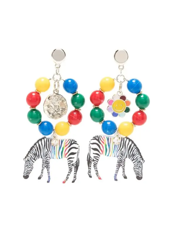 AMIR SLAMA Zebra Pendant Earrings