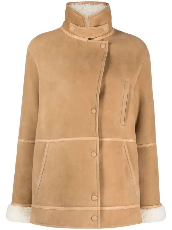 YVES SALOMON Shearling-trim Jacket